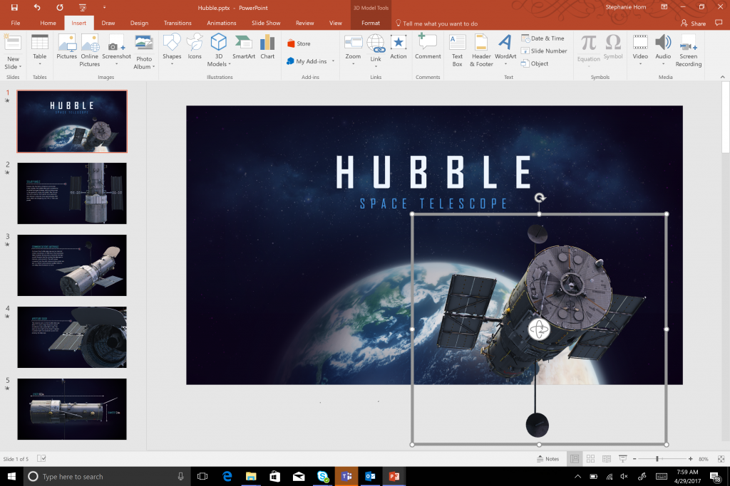 Insert Animate And Export PowerPoint 3D Models Heather Ackmann